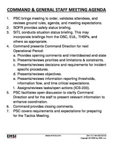 Command & General Staff – EMSI